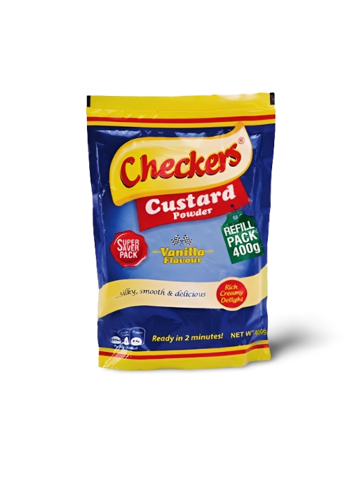 Vanilla Flavour Powder Checkers Custard Powder - Moriels Oasis Foods ...
